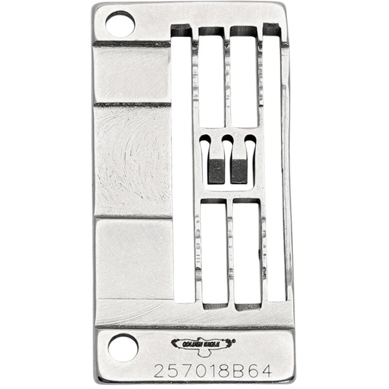 257018B64 Игольная пластина Golden Eagle среднего размера для серии PEGASUS W500 W600, трехигольная пятипоточная накладка, детали машины