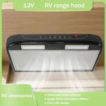 Вытяжка 12 V, автомобильная сенсорная версия для RV, кемперов, яхт, катеров и т. д, кемпинговая газовая плита