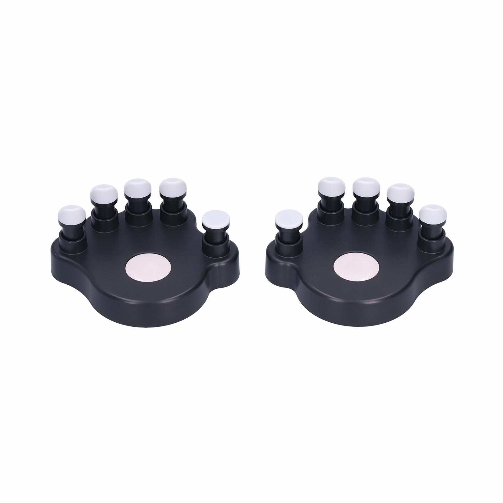 2 шт. Тренажеры для пальцев фортепиано ABS Силиконовые корректоры для рук Ортопедические инструменты для силовых тренировокЧерный