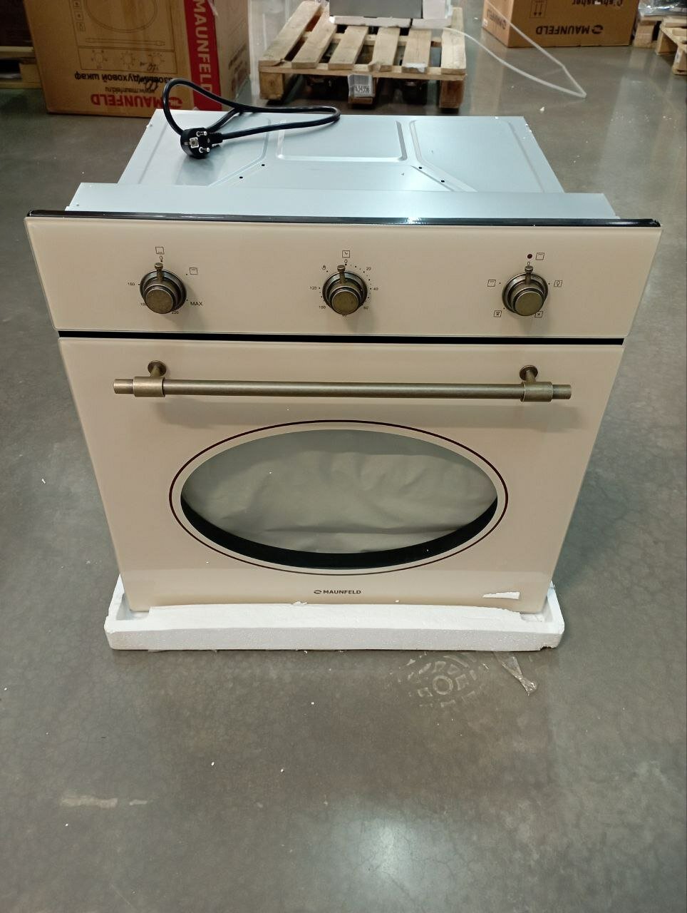 Шкаф духовой газовый MAUNFELD EOGC604RIB.MT (с электрическим грилем)