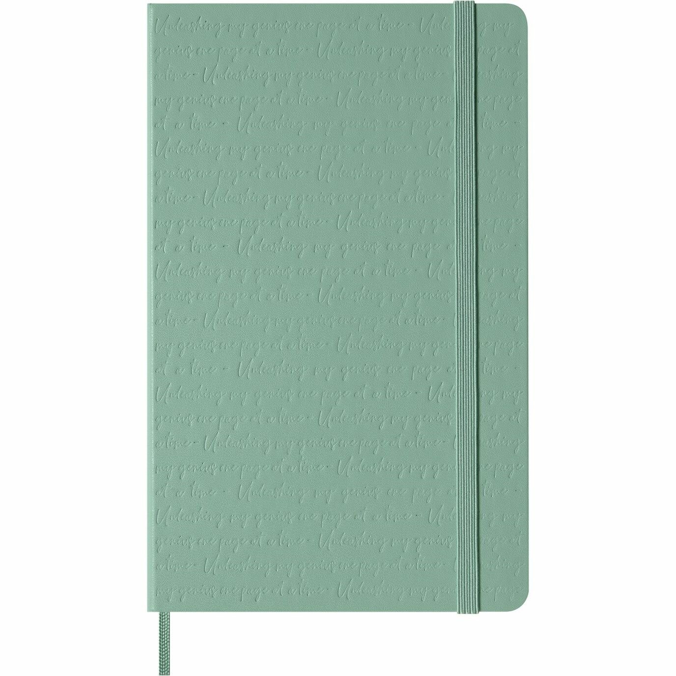 Блокнот в линейку Moleskine CLASSIC SAGE GREEN13х21см 240стр. твердая текстурная обложка, светло-зеленый