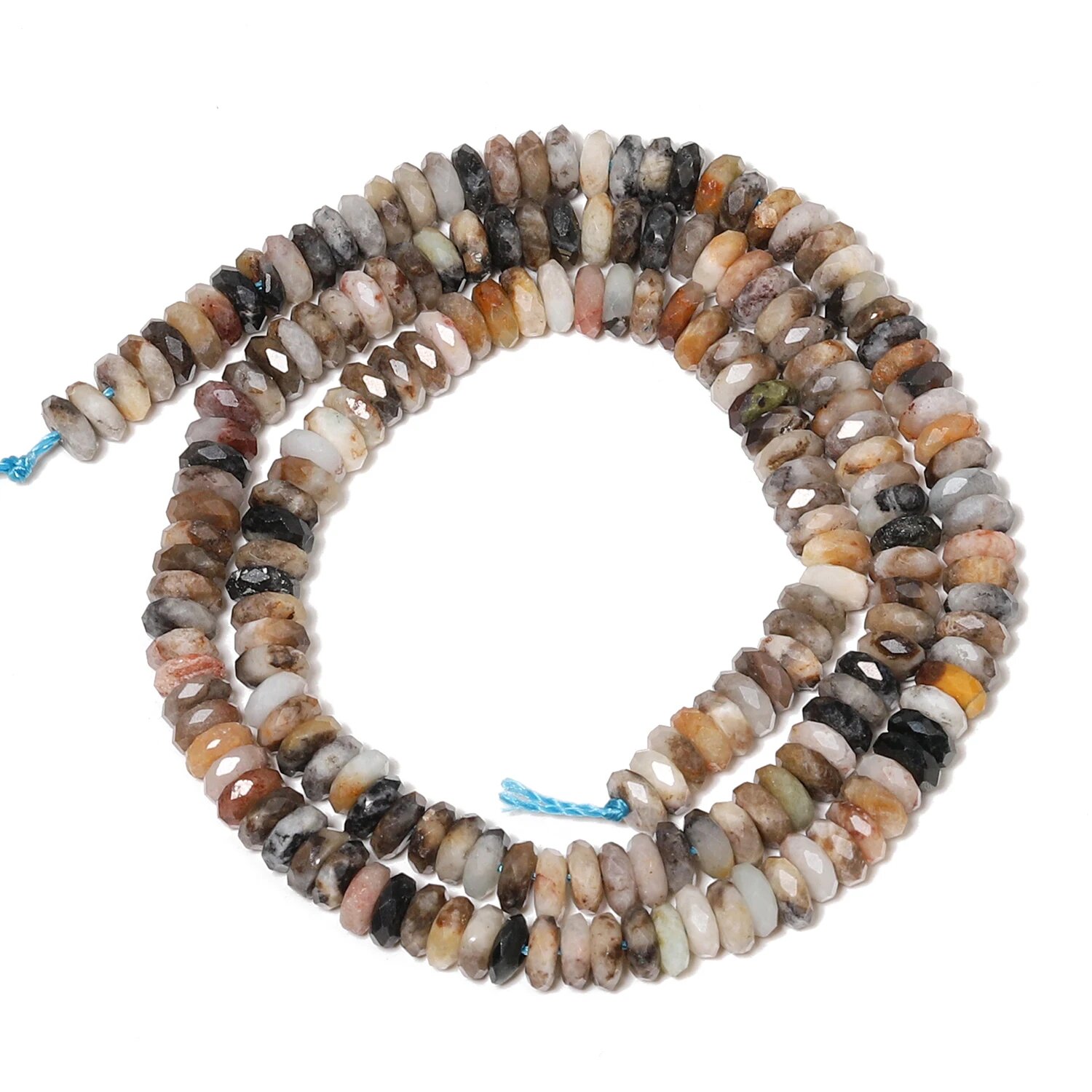 Бусины из натурального камня, mix amazonite, 5x2 мм