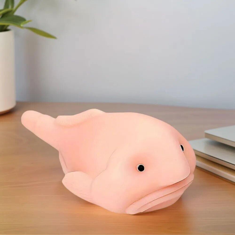 Сжимаемая рыба-капля для снятия стресса у подростков и взрослых Fidget Mochi Blob Fish (1 шт.)