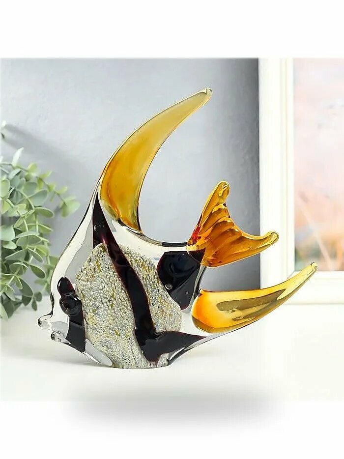 Сувенирная фигурка "Рыба экзот" из муранского стекла 23,5 4 20 см