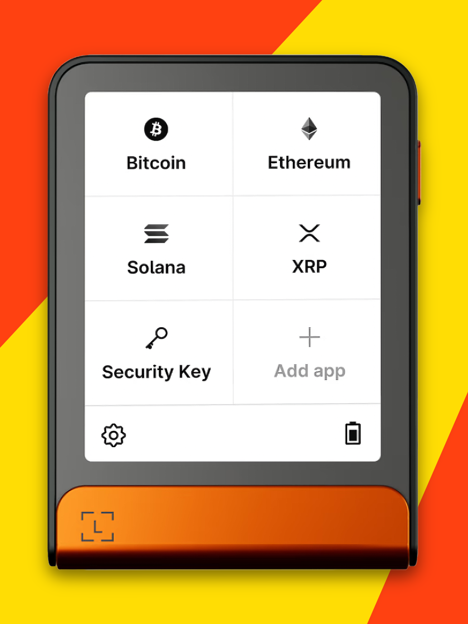 Аппаратный криптокошелек Ledger Flex (Orange | оранжевый) холодный кошелек
