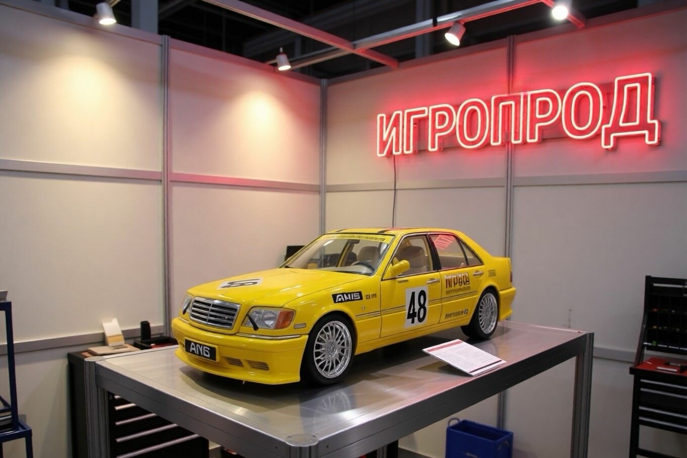 Металлическая машинка в масштабе 1:24