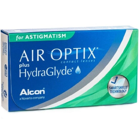 Контактные линзы Alcon Air Optix Plus HydraGlyde for Astigmatism, 3 шт (010 /-1,75 /8,7 /-03,50)