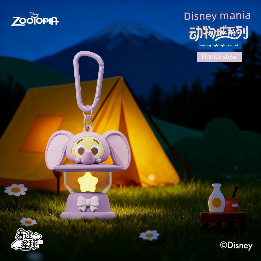 Светящийся ночник Disney Zootopia для кемпинга, подвеска-брелок с Ником и Джуди, подарок Модель Фенвика [оригинальная,