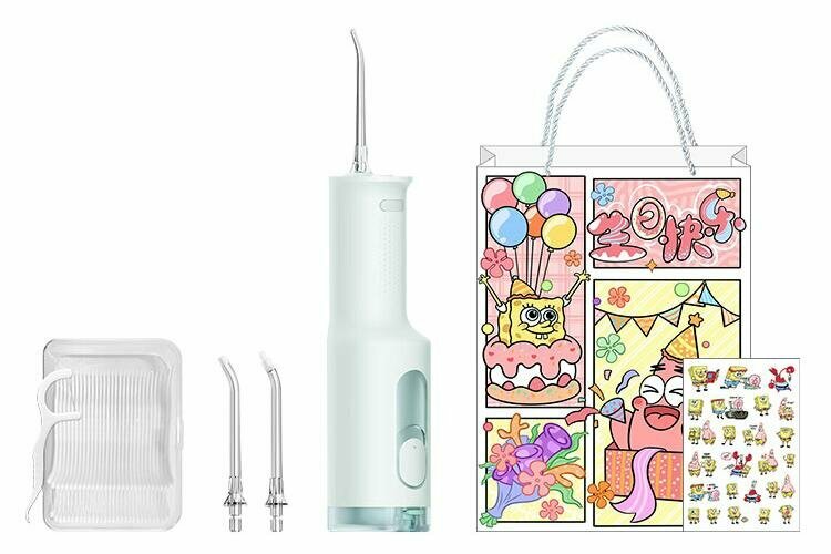 Ирригатор для полости рта унисекс Xiaomi 13367842 Mint Green - Cartoon Limited Set