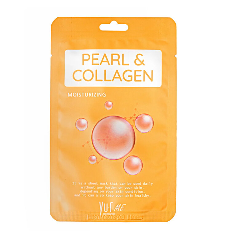 Yu.R Me Pearl & Collagen Sheet Mask Маска Южная Корея 25 мл