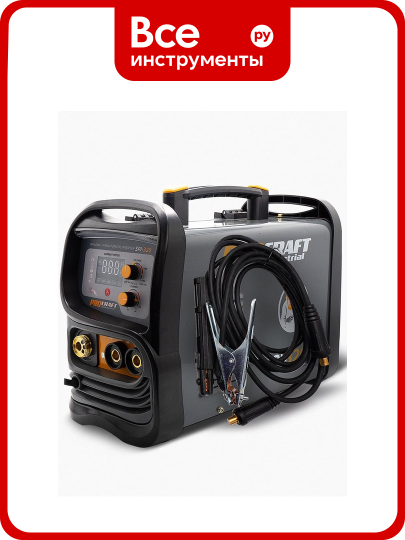 Инверторный сварочный полуавтомат PROCRAFT Industrial SPI320 SPI-320