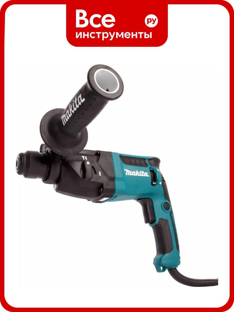Перфоратор Makita HR1840 с мощностью 470 Вт, частотой ударов до 4800 уд/мин и максимальным диаметром сверления