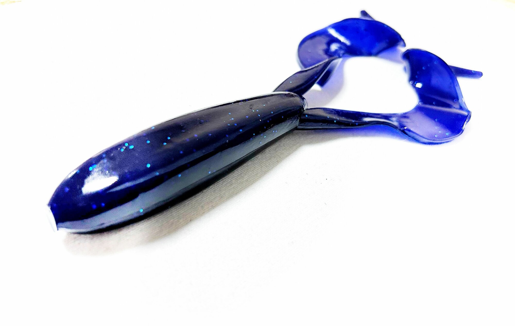 Мягкая крупная силиконовая приманка Pike Frog Ширасу 15см, цвет Фиолетовый/Violet, вес 25 гр, уп. 1 шт.