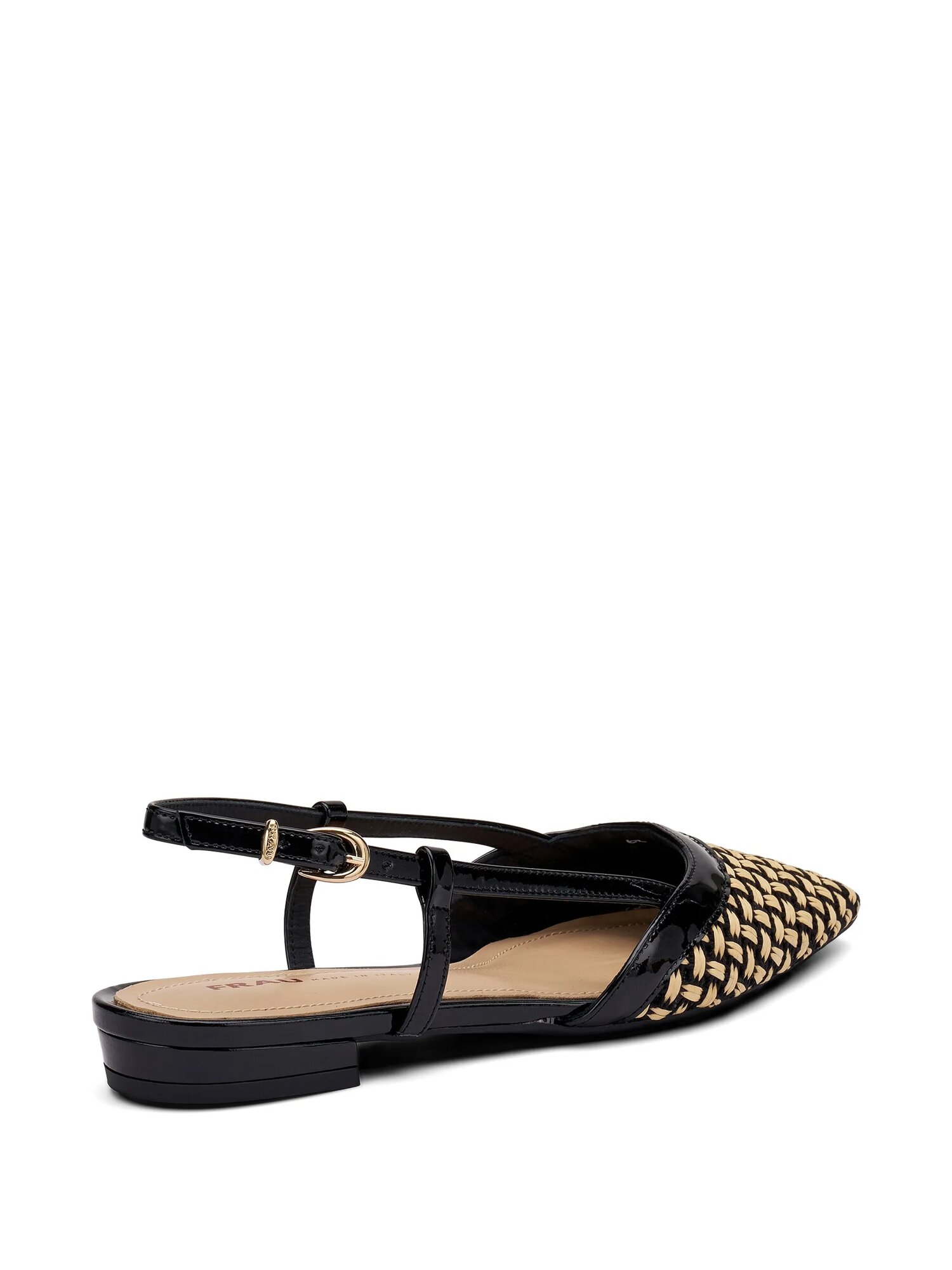Туфли Frau Raffia patent-leather pumps, размер 40, black/black — фото 1