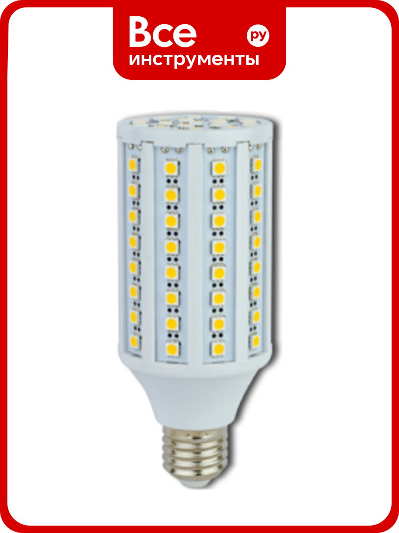 Светодиодная лампа Ecola Corn led premium 17,0w, 220v, e27, 2700k, кукуруза, со стеклом, 104x43 Z7NW17ELC