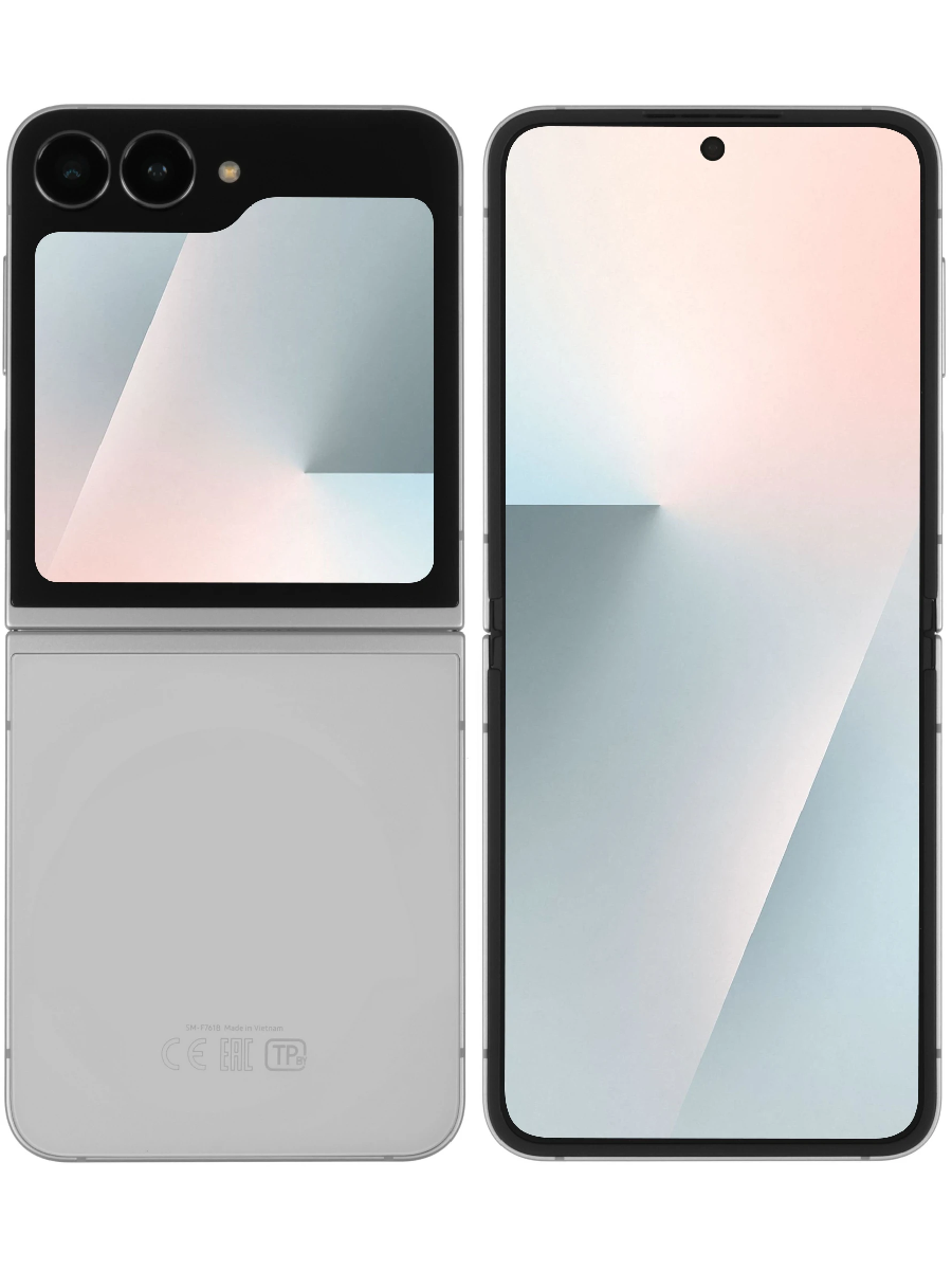 Смартфон Samsung Galaxy Z Flip7 FE 8/256GB, экран 6.7, 2640 x 1080, камера 50+12МП, Белый