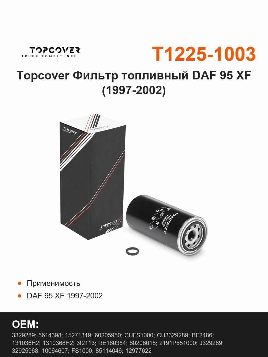 Topcover Фильтр топливный DAF 95 XF (1997-2002)