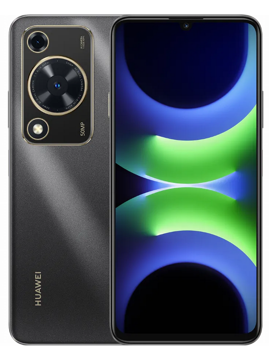 Смартфон HUAWEI NOVA Y63 6/128 Гб Черный 2 sim 6.75″ IPS LCD, 90Hz 2G, 3G, 4G 6000 mAh RU