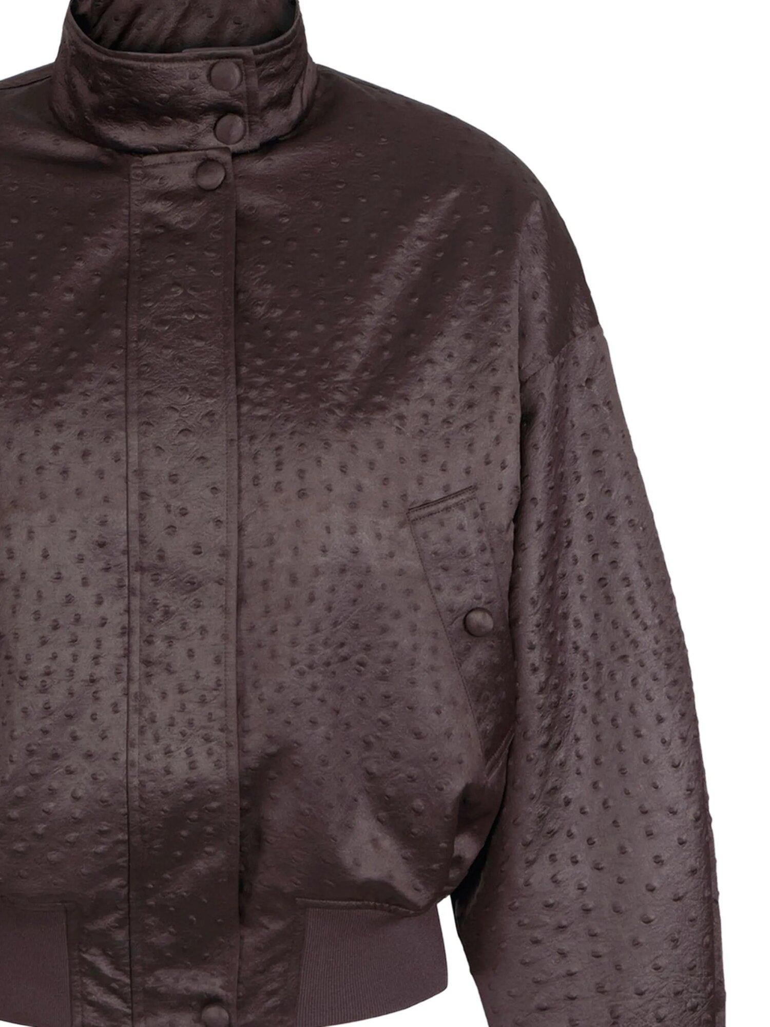 Куртка Elisabetta Franchi Ostrich-print wide-sleeve jacket, размер 46 — фото 1