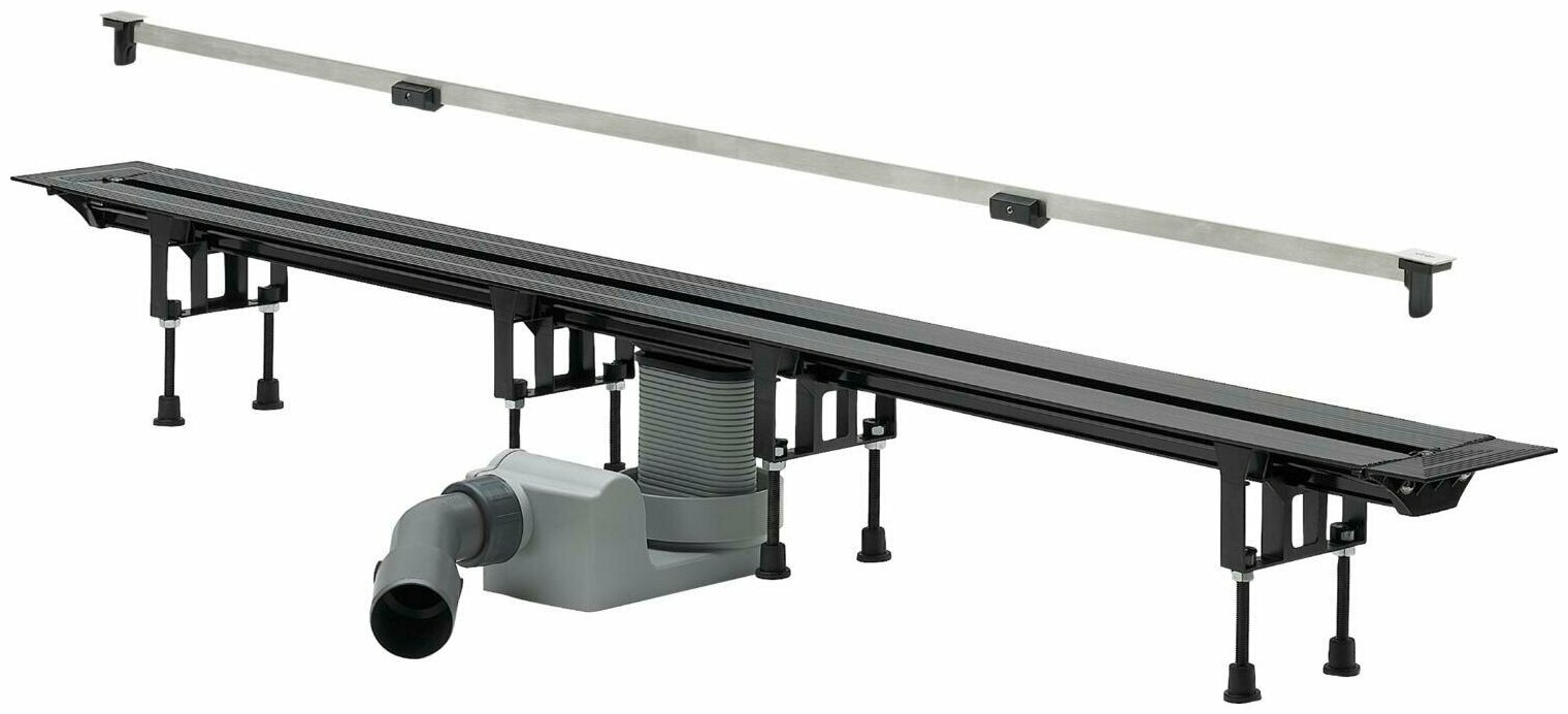 Душевой лоток Viega Advantix Vario Set 704360 с решеткой и опорами