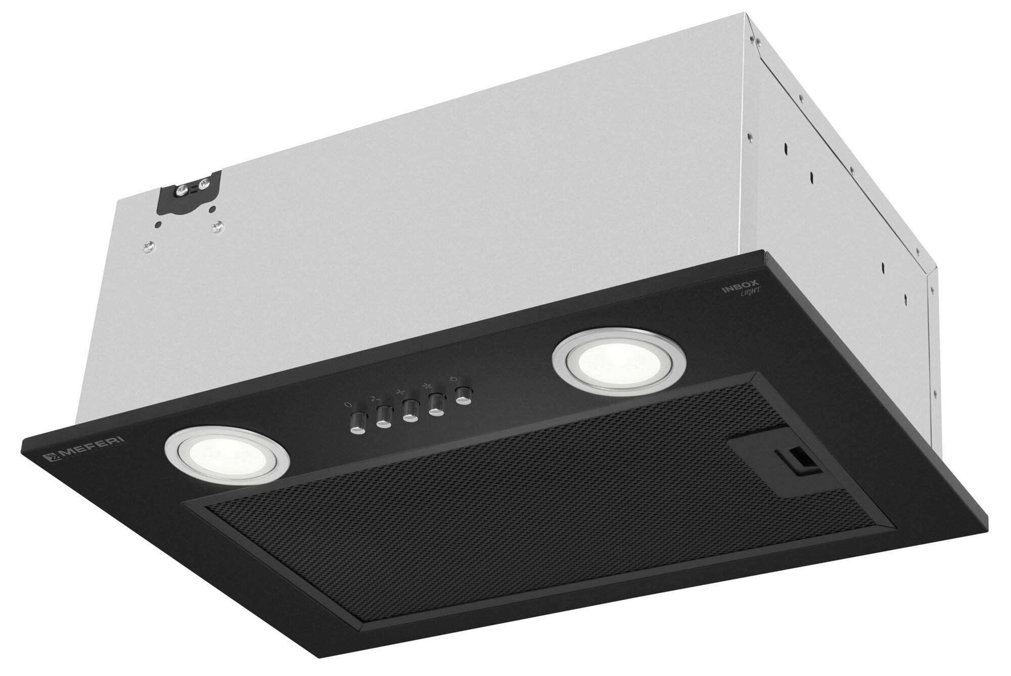 Вытяжка полновстраиваемая Meferi INBOX45BK LIGHT