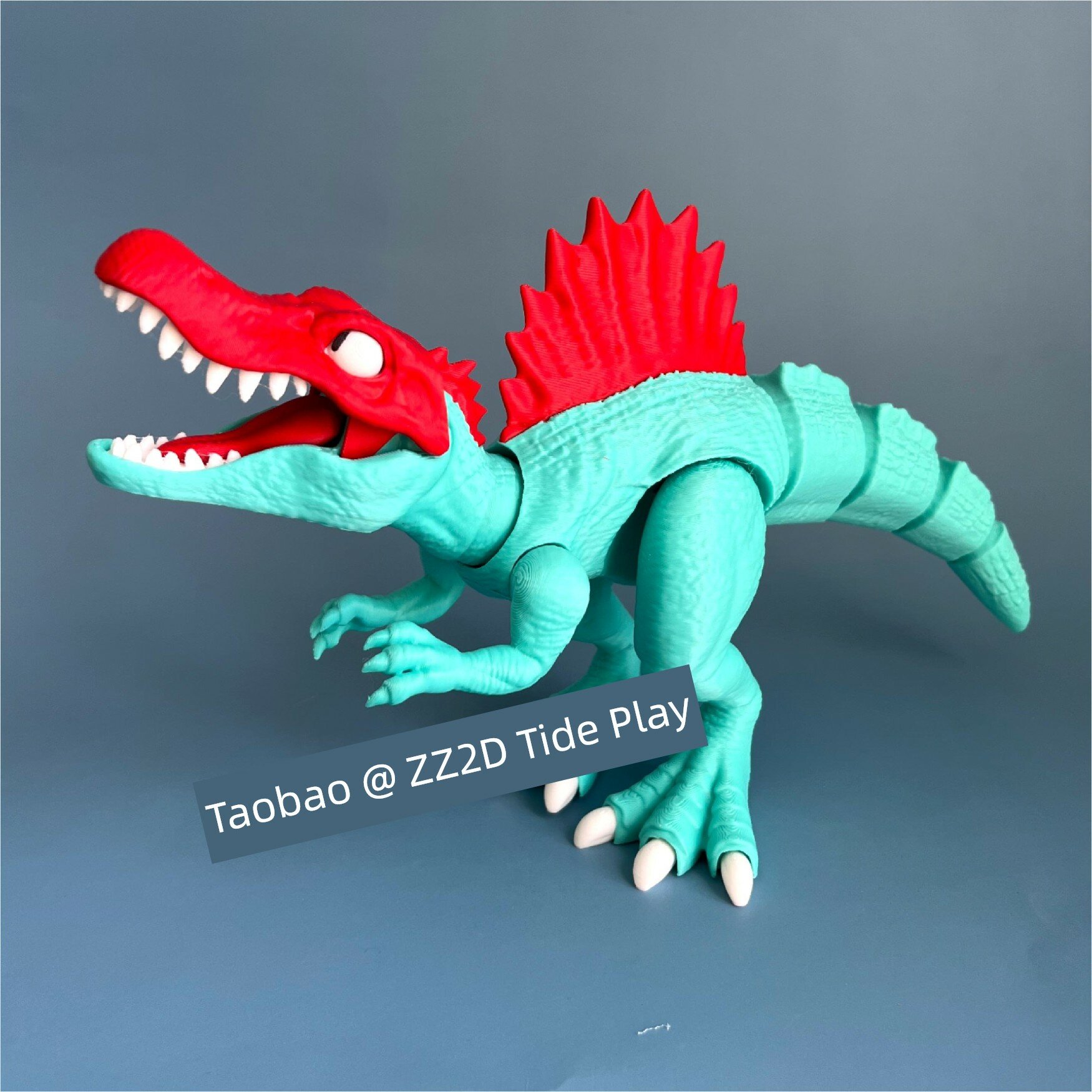 Популярная 3D-печатная игрушка-спинозавр с подвижными суставами, фигурка динозавра из юрского периода, детский подарок,