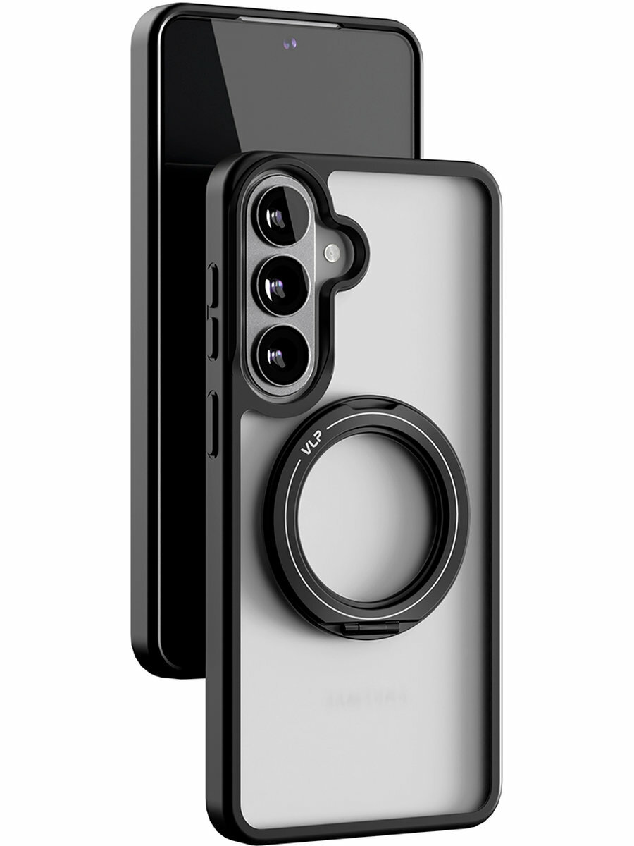 Клип-кейс VLP Ringс MagSafe для Samsung Galaxy S26 + цвет чёрный