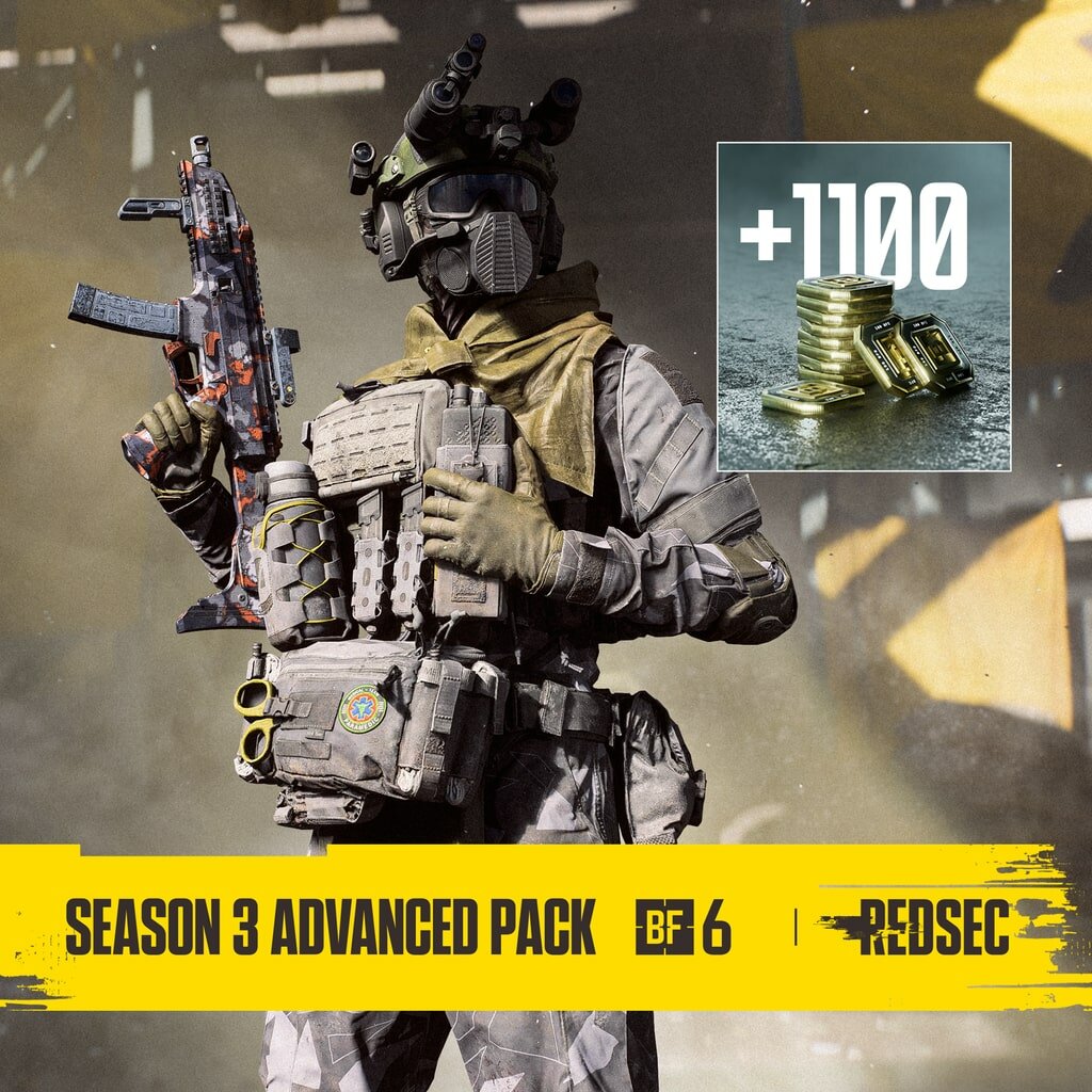 Дополнение Season 3 Advanced Pack - Battlefield 6 and REDSEC, цифровое издание PlayStation 5, регион Индия / код пополнения баланса