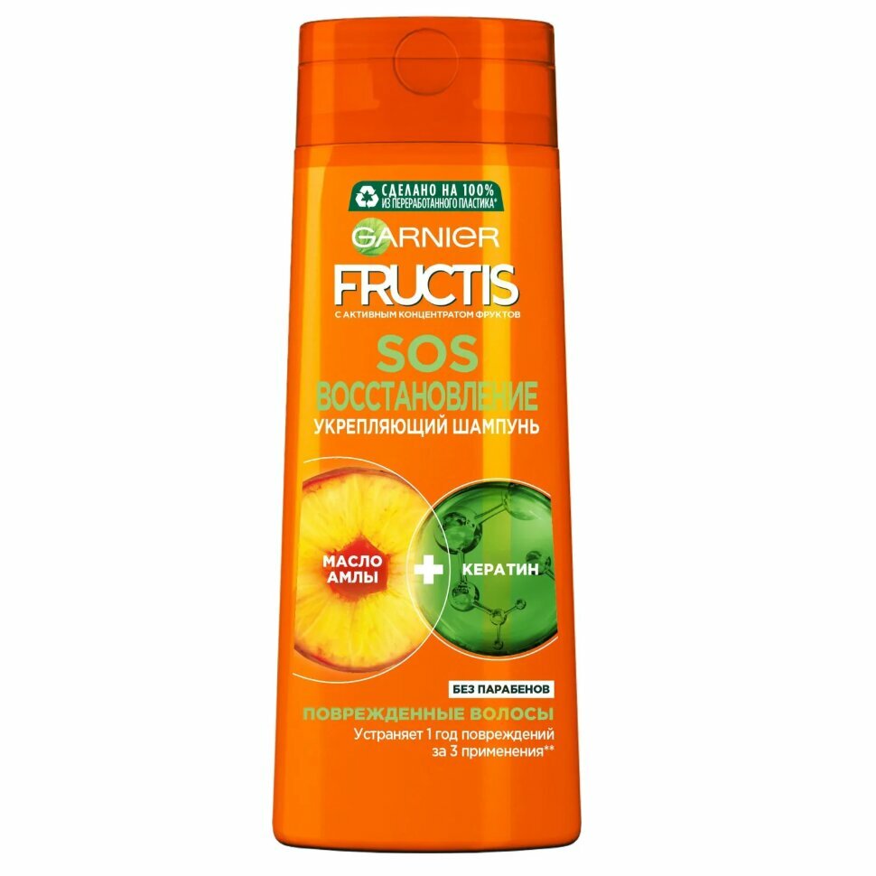 Шампунь для волос Garnier фруктис SOS восст-ие 400мл C4634125, 1669864