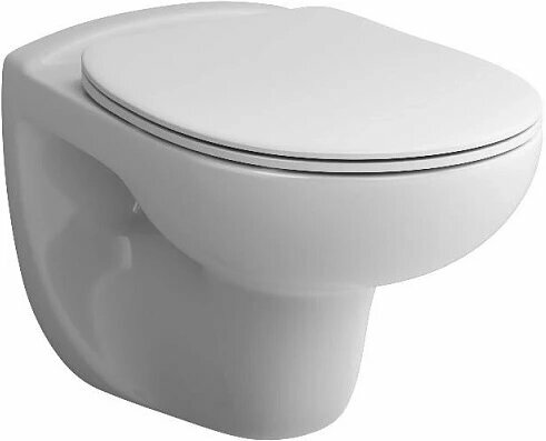 Унитаз подвесной Damixa Willow DX15C1700SC безободковый, с сиденьем микролифт, белый