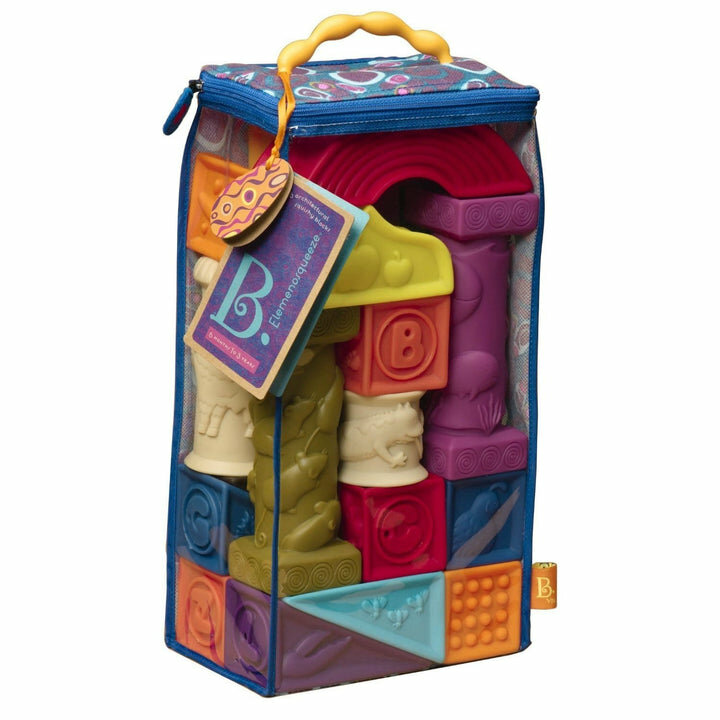 Развивающая игрушка B.Toys - Набор развивающих кубиков Elemenosqueeze, 26 шт, 6+ мес. - Би. Тойс BX1003Z