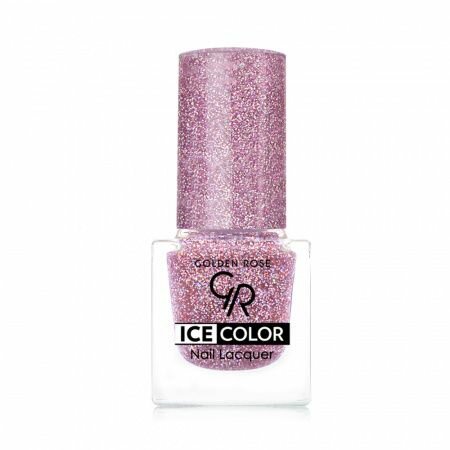 Golden Rose Лак для ногтей Ice Color Nail Lacquer, тон 197 блестки