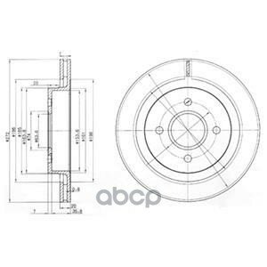 Тормозной диск Delphi BG2758 для тормозной системы оригинальная посадка