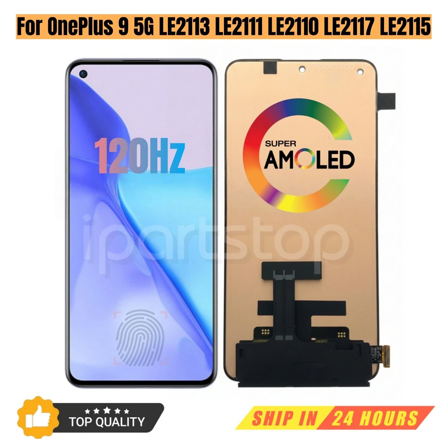 Новый дисплей iParts для OnePlus 9 1+9 LE2113 LE2111 LE2110 LE2117, 120 Гц, AMOLED, сенсорный экран в сборе, OEM