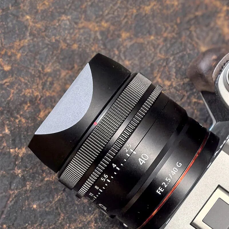 Металлическая квадратная бленда OLOEY для Sony FE 40mm F2.5 G