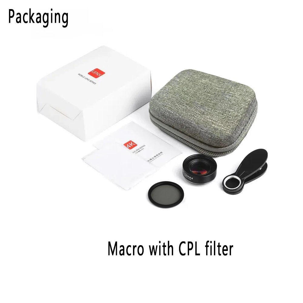 Макрообъектив с CPL фильтром для смартфонов