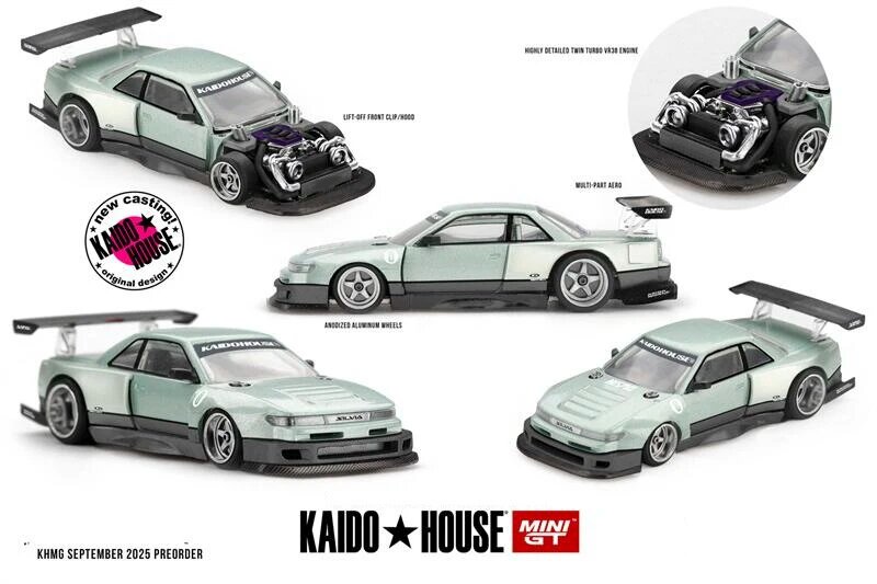 MINI GT 1:64 З06 GT3. R Mustang Mach 1 M5 Touring (G99) AMR24 #14 KAIDO WORKS KHMG232 Silvia S13