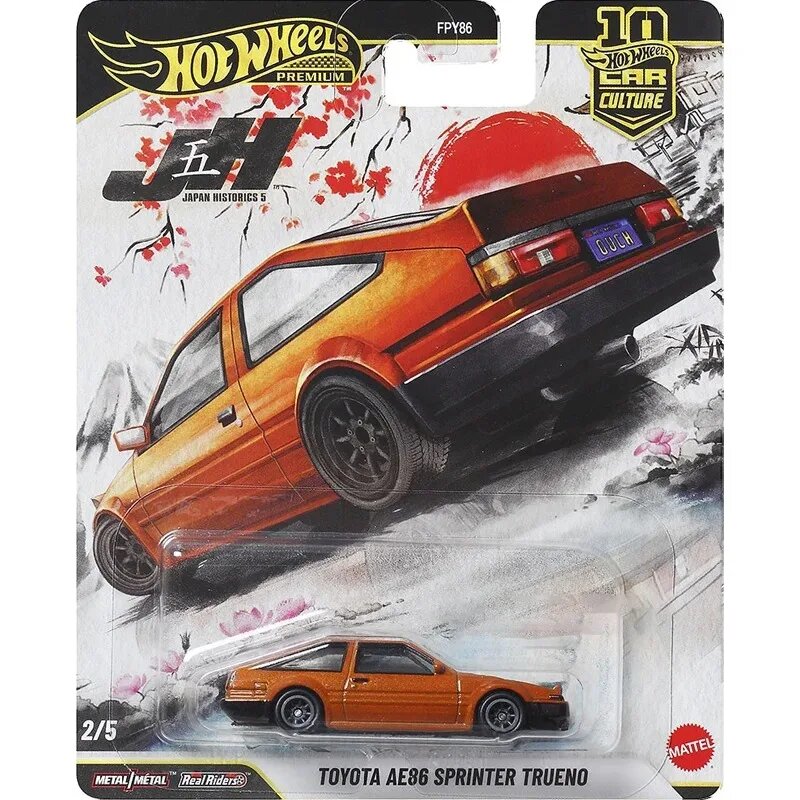 Hot Wheels Премиум Кар Культура Япония История Nissan Skyline Toyota AE86 Celica Datsun FPY86-JH5-2
