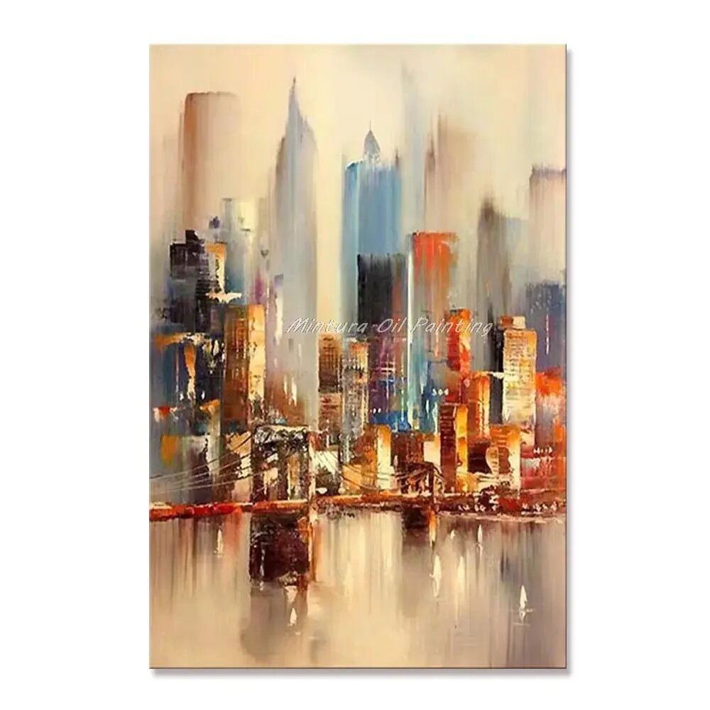 Абстрактная картина маслом 40x60см, CJ170260