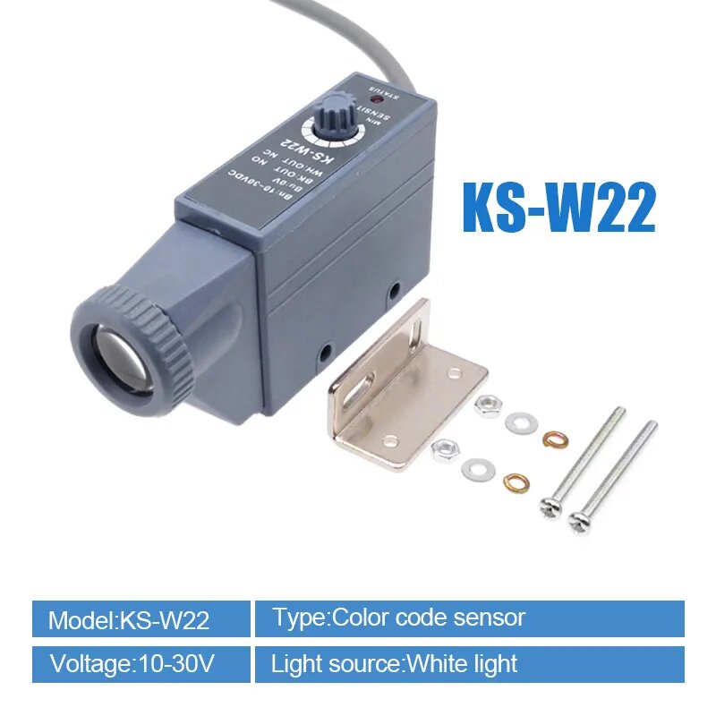 KS-W22 датчик цвета, белый свет, 10-30V