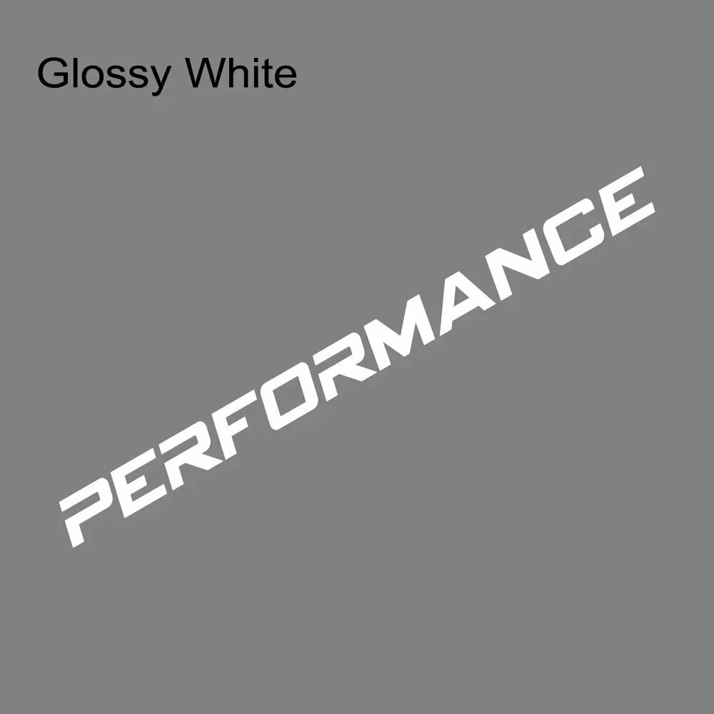 Наклейка на авто "PERFORMANCE", Glossy White