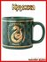 Кружка Harry Potter Slytherin, 350 мл, зеленая, с принтом змеи, для дома, чашка