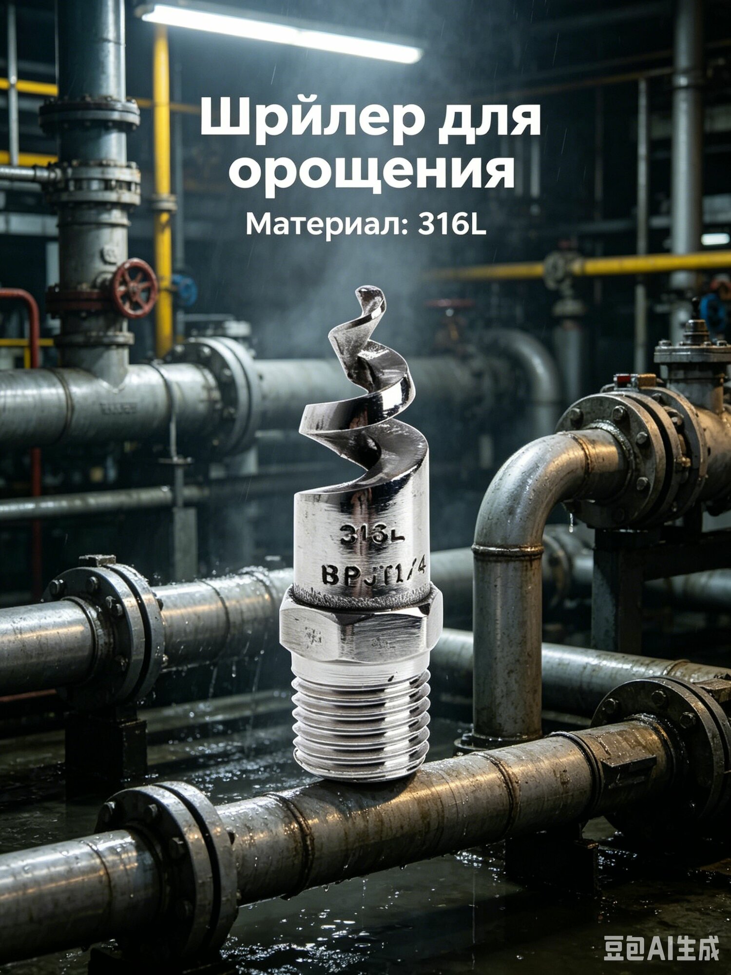 Насадка для распыления со спиральным конусом из нержавеющей стали форсунка нержавейка спиральный конус распылитель