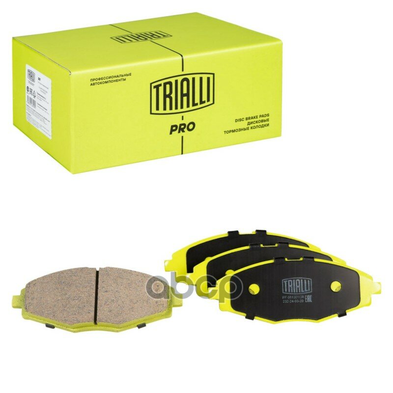 Колодки тормозные дисковые! передние керам Daewoo Matiz 98> Trialli арт. PF051301CR