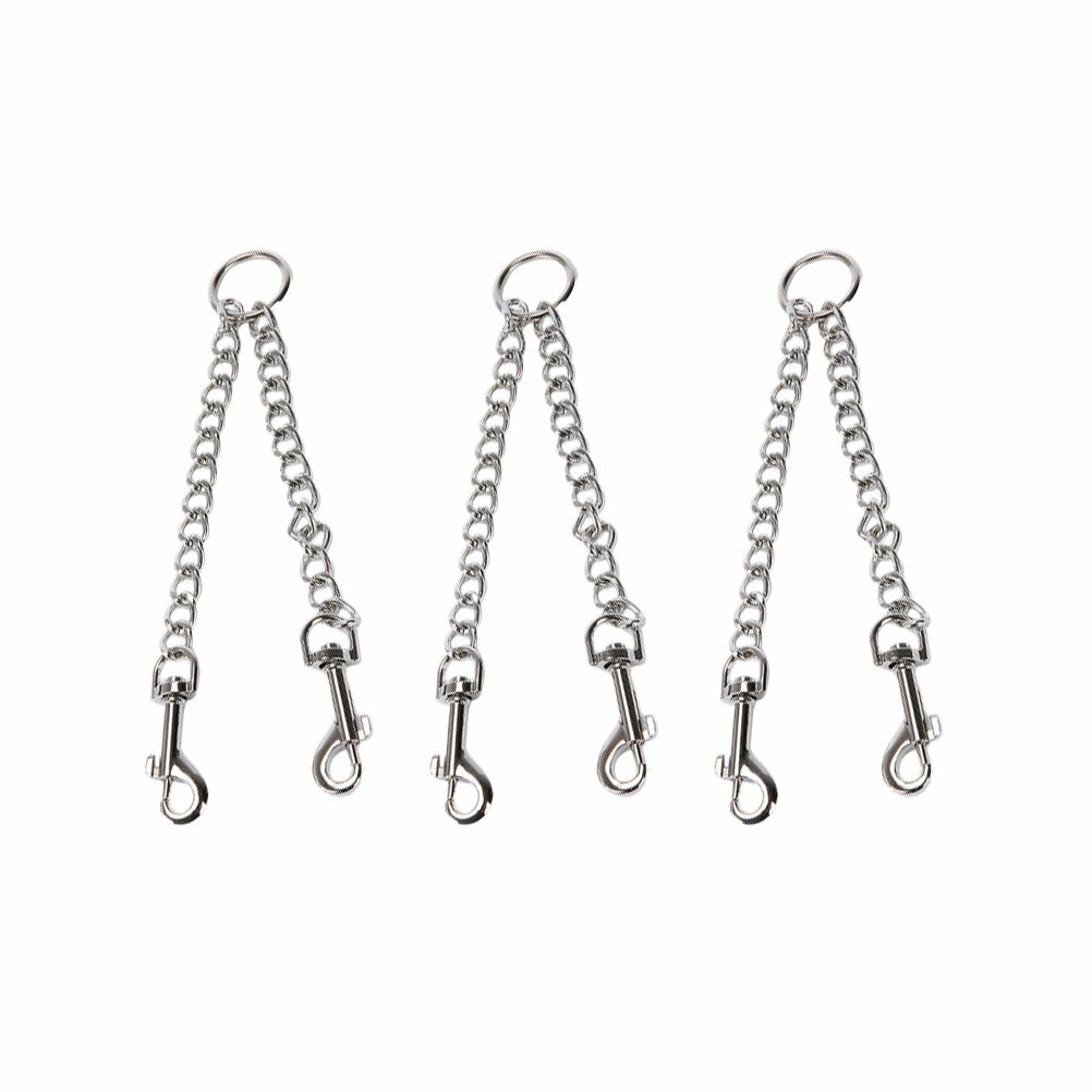 3Pcs Накидка Для Собак С Двумя Ручками Цепь Из Железа Серебряный 40.00X1.00X1.00Cm