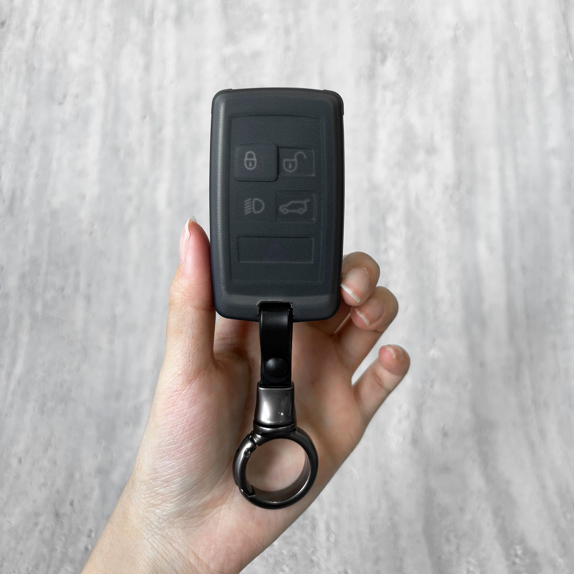 Силиконовый чехол для ключа от Land Rover Range Rover Sport, Discovery Sport, Velar и Defender - Круглый брелок C4