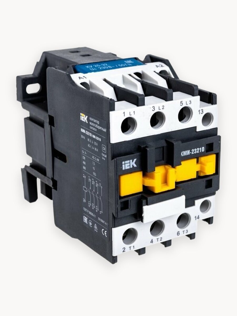 Контактор Iek КМИе-23210 32А 230В/АС3 1НО, KKME21-032-230-10