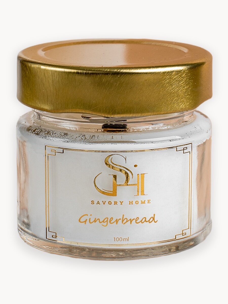 Свеча ароматическая "Имбирный пряник" 100мл, Savory Home