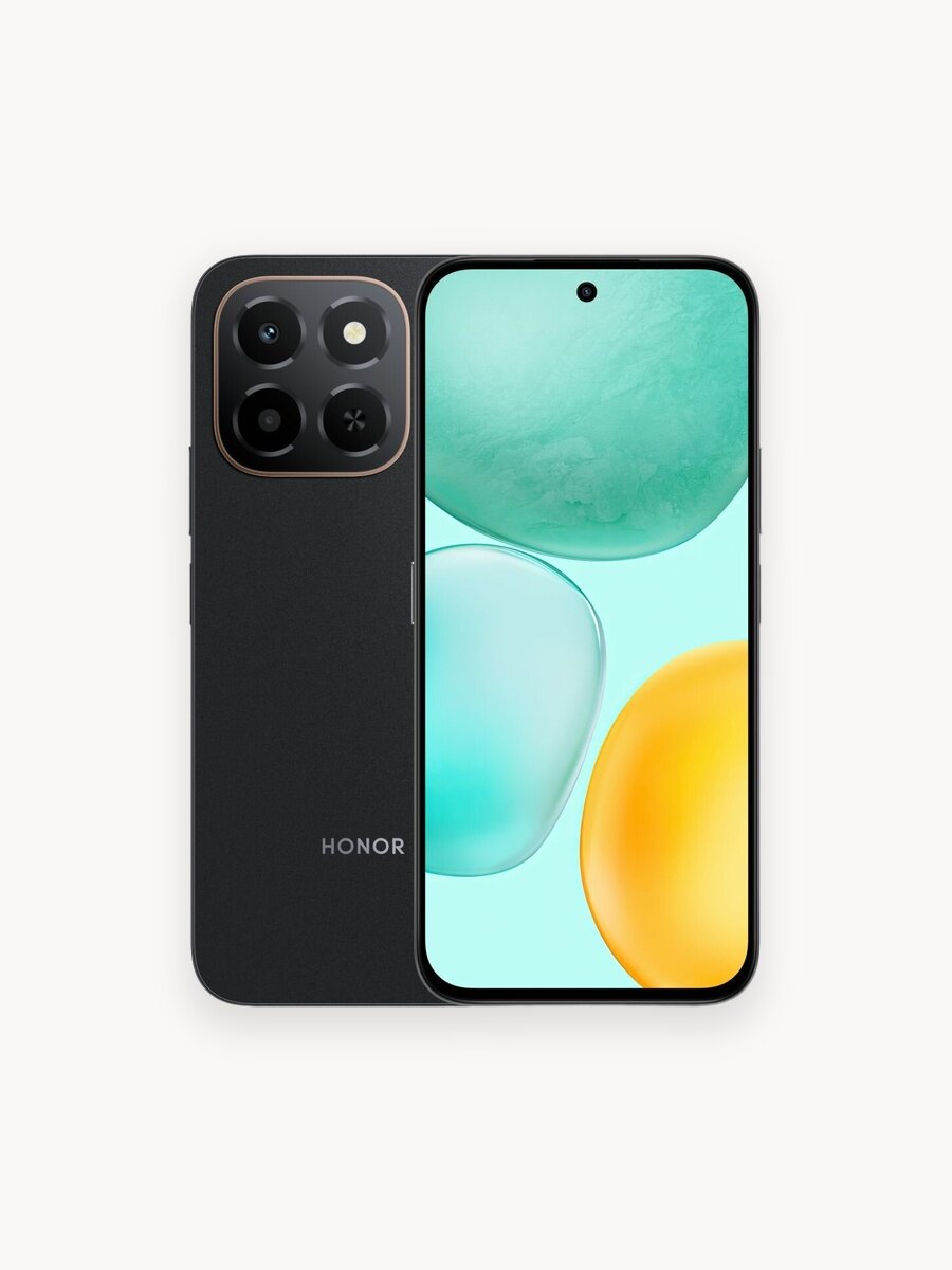 Смартфон HONOR X6c 6+256, Полночный черный, Кнопка запуска AI-функций