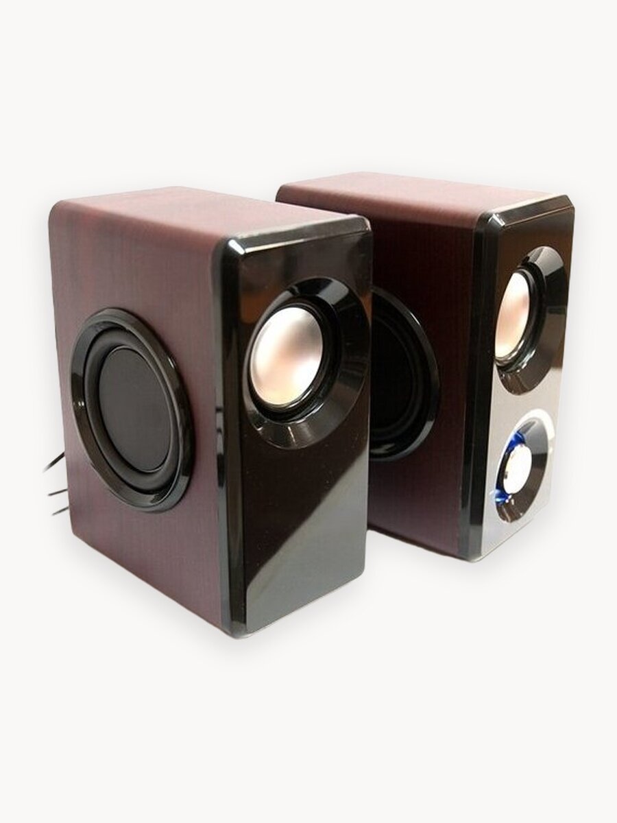 Колонки Диалог AST-25UP cherry Stride 6 Вт питание от usb - дерево под вишню